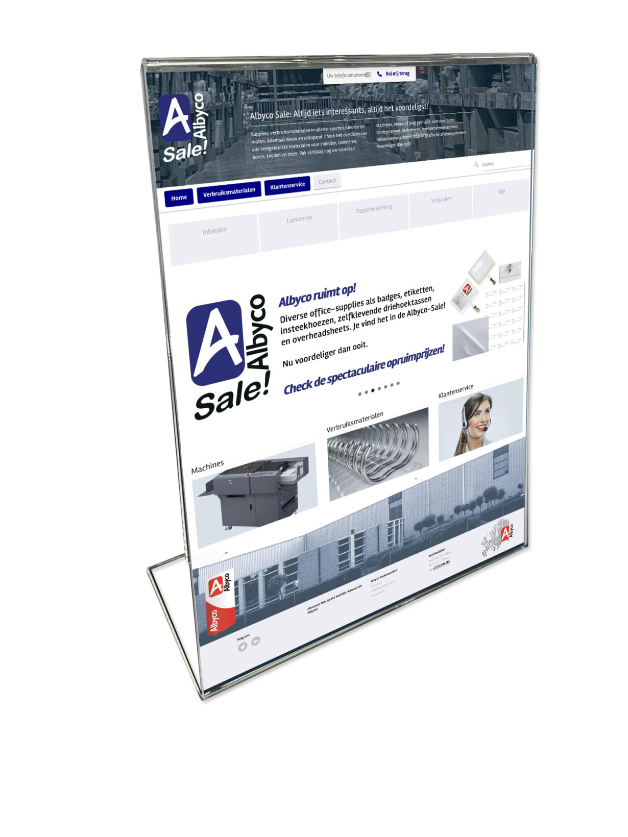 Albyco Toonbankdisplay A5 - Albyco